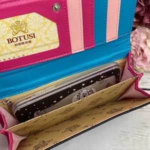 Bags | Hot Pink Vegan Leather Owl Clutch Wallet Checkbook | Poshmark